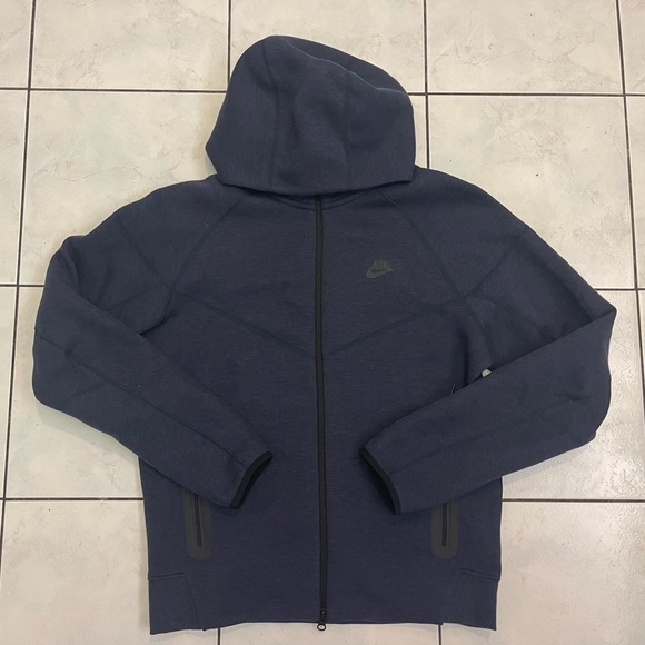 Nike | Shirts | Nike Sportswear Tech Fleece Windrunner Obsidian Blue ...